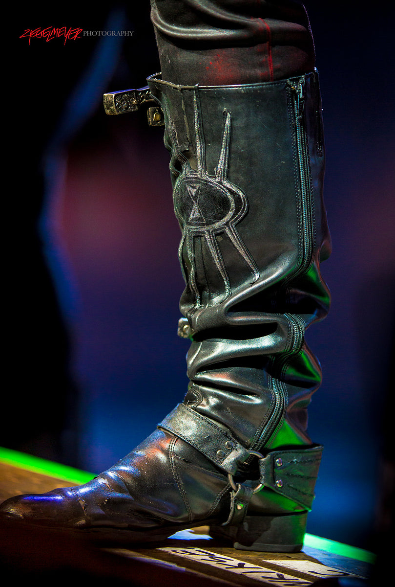 Alice Cooper's boots. ©2021 Steve Ziegelmeyer – Ziegelmeyer Photography