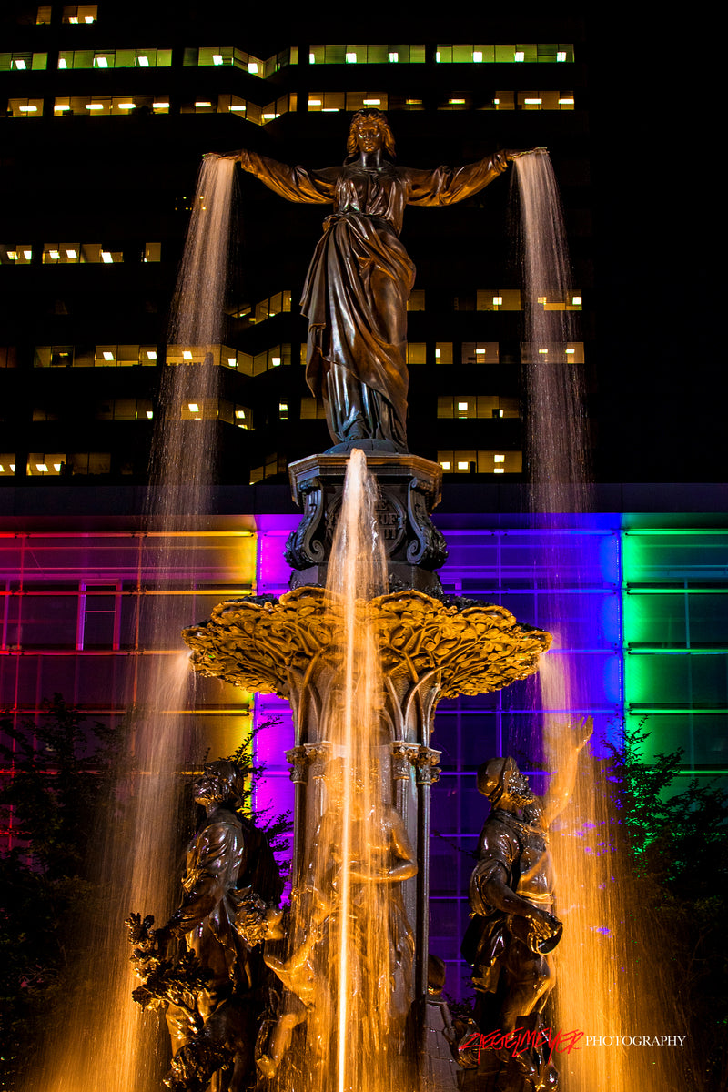Tyler Davidson Fountain. Cincinnati. ©2012 Steve Ziegelmeyer ...